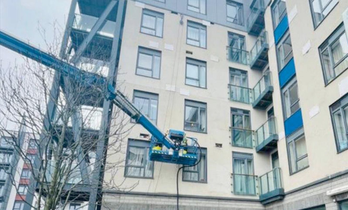 Traditional Construction Cavity Fire Barrier Remediation System